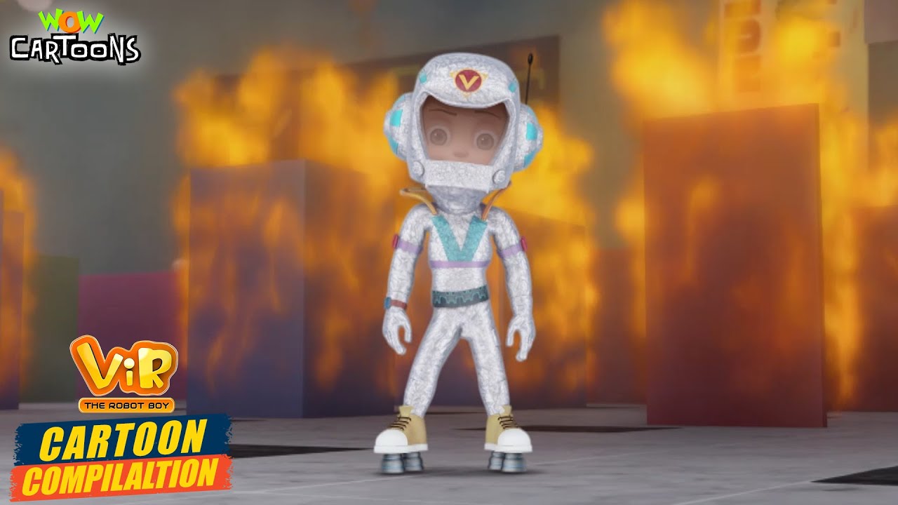 Fire Suit Ki Powers | Vir The Robot Boy Compilation | 35 | Season 01 ...