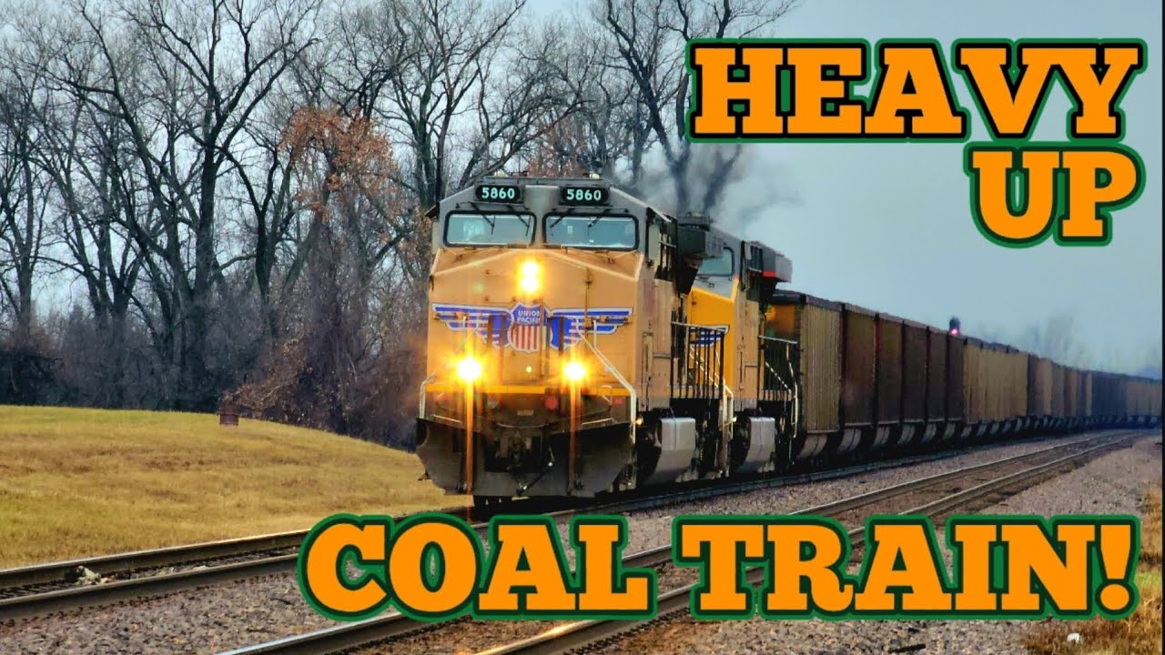 [4K] UNION PACIFIC LOADED COAL TRAIN RUNNING WITH 2 DPU'S! - YouTube