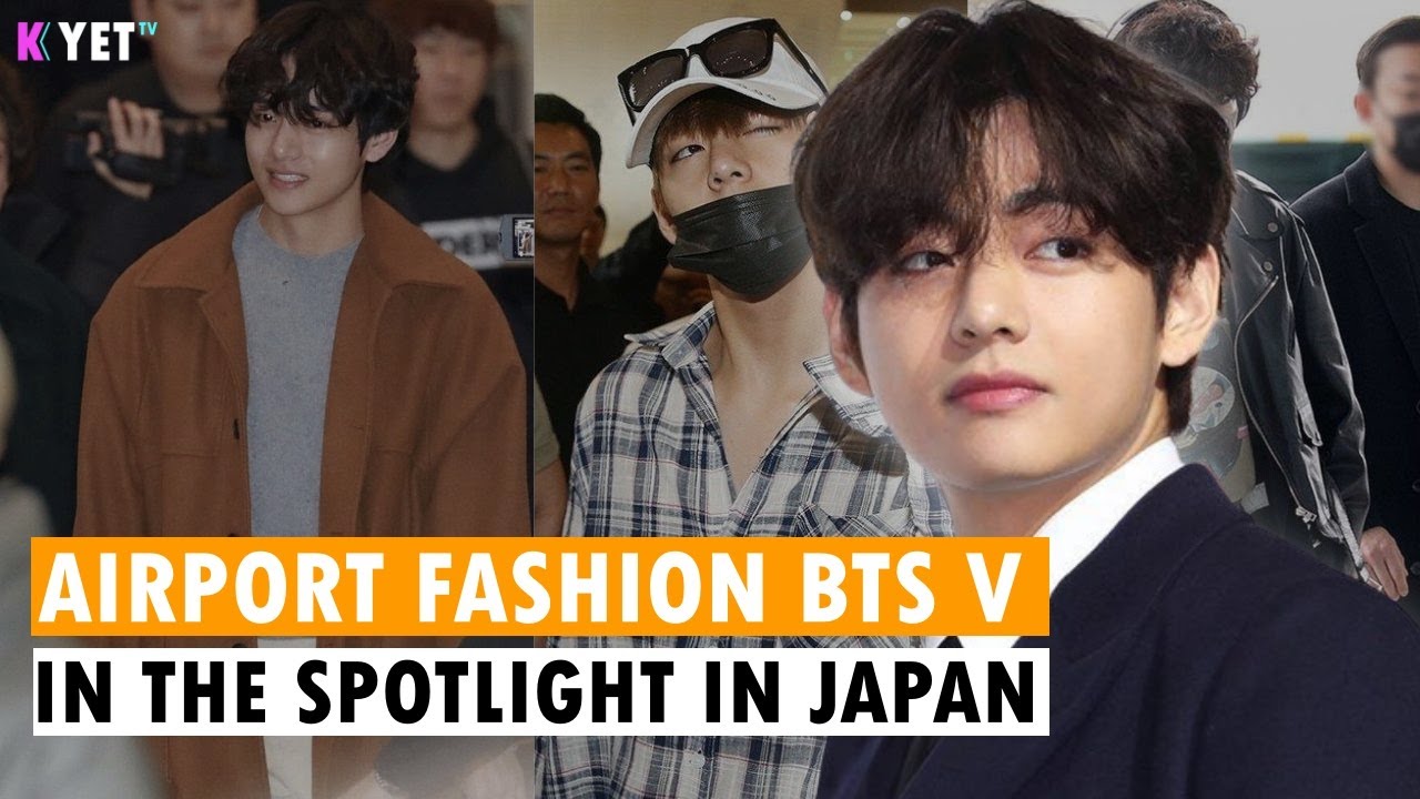 Amazed, Bts V Trending In Japanese Magazine With Airport Style - YouTube