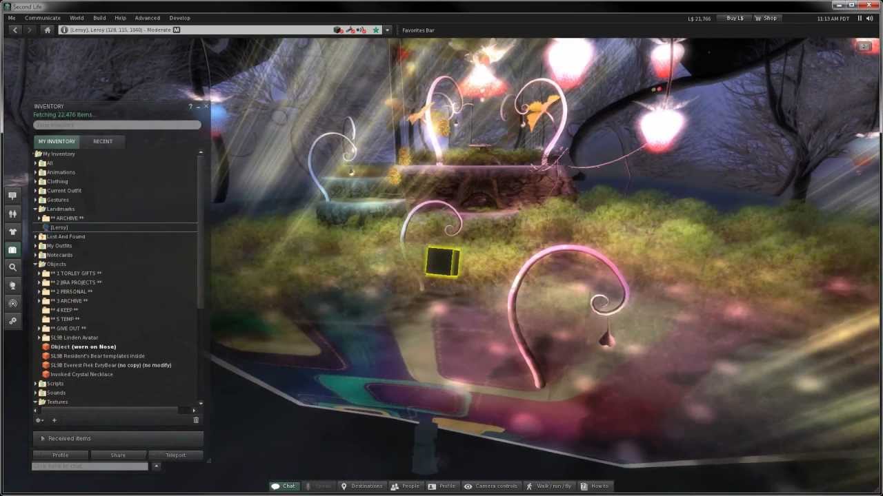 Second Life Tutorial: Awesome rainbow lighting effects - YouTube
