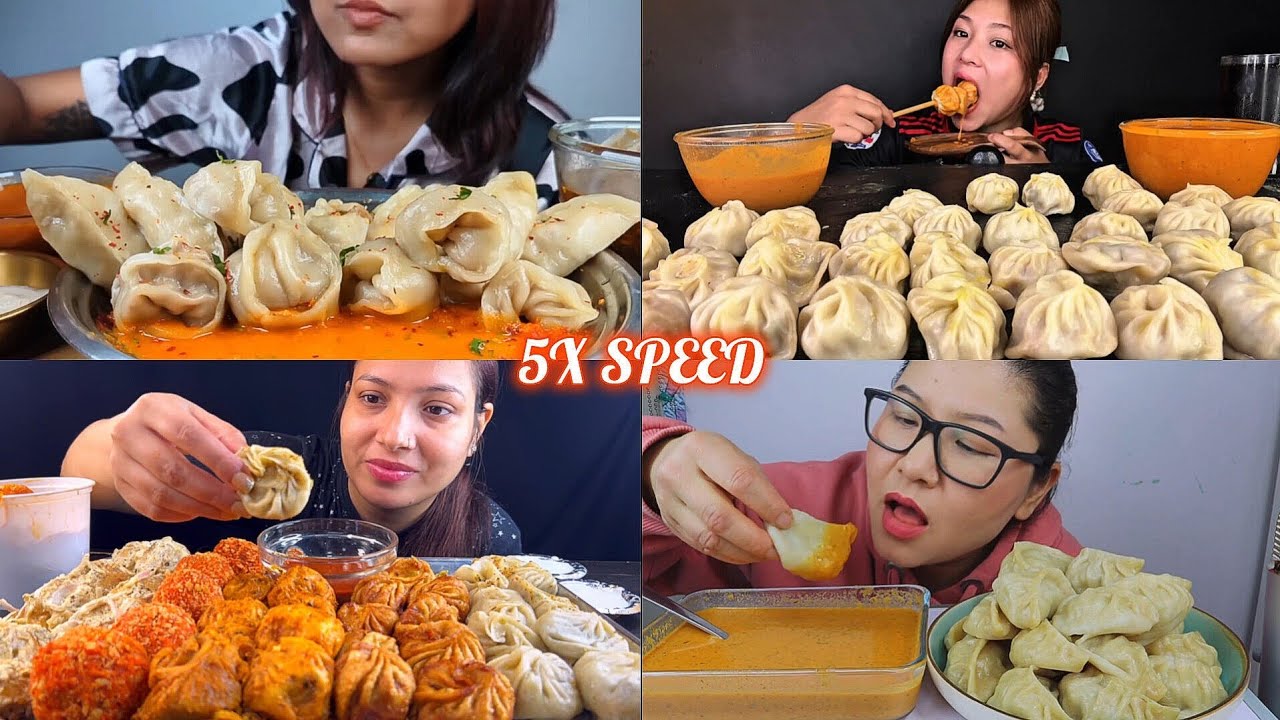 ASMR: Eating Momo Eating Challenge 🥟😋 lots of momo eating biggest ...