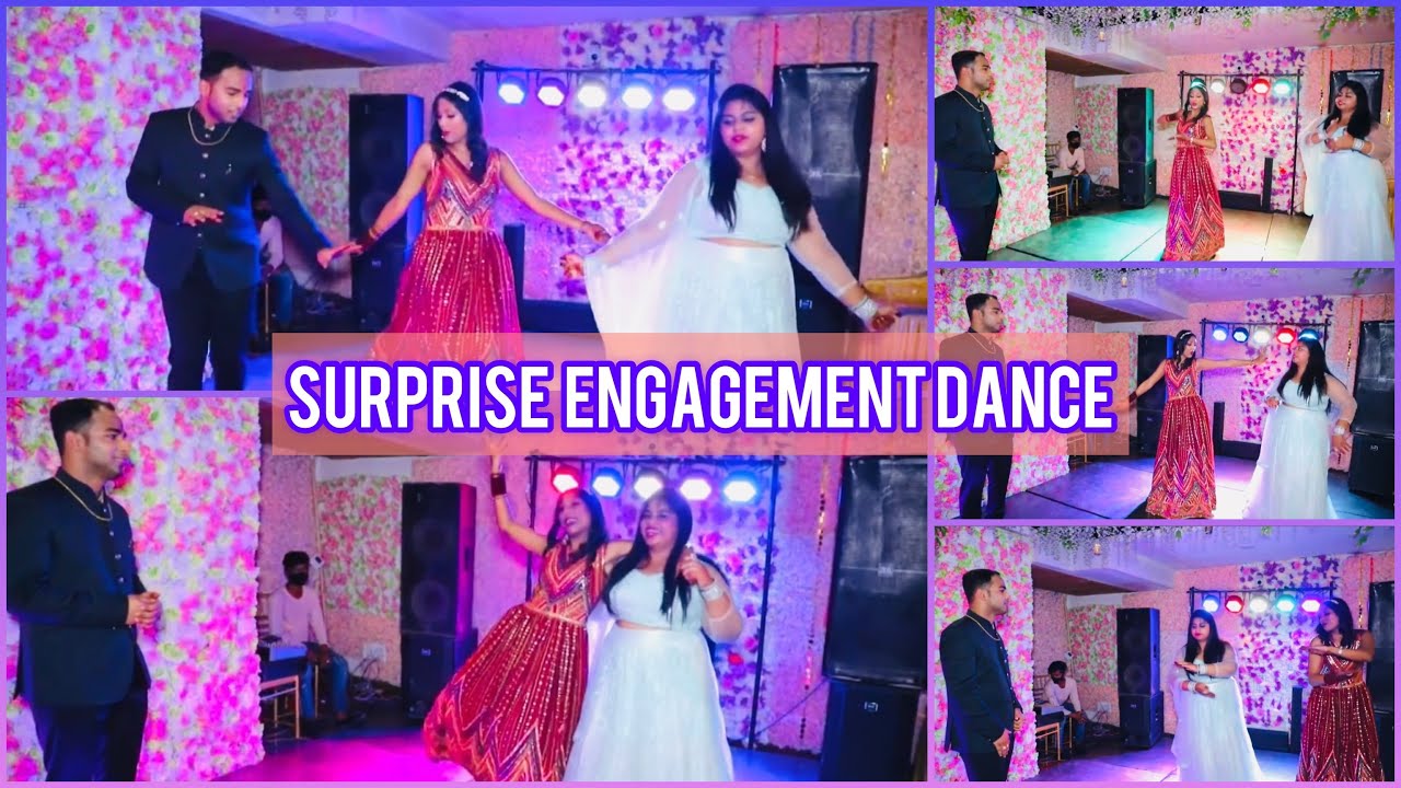 Surprise Engagement Dance for Groom by Bride Sister’s | Sakshi & Mukesh | Cousins Dance Mashup ...