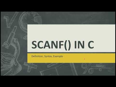 GETTING INPUT USING SCANF() FUNCTION IN C PROGRAMMING - YouTube