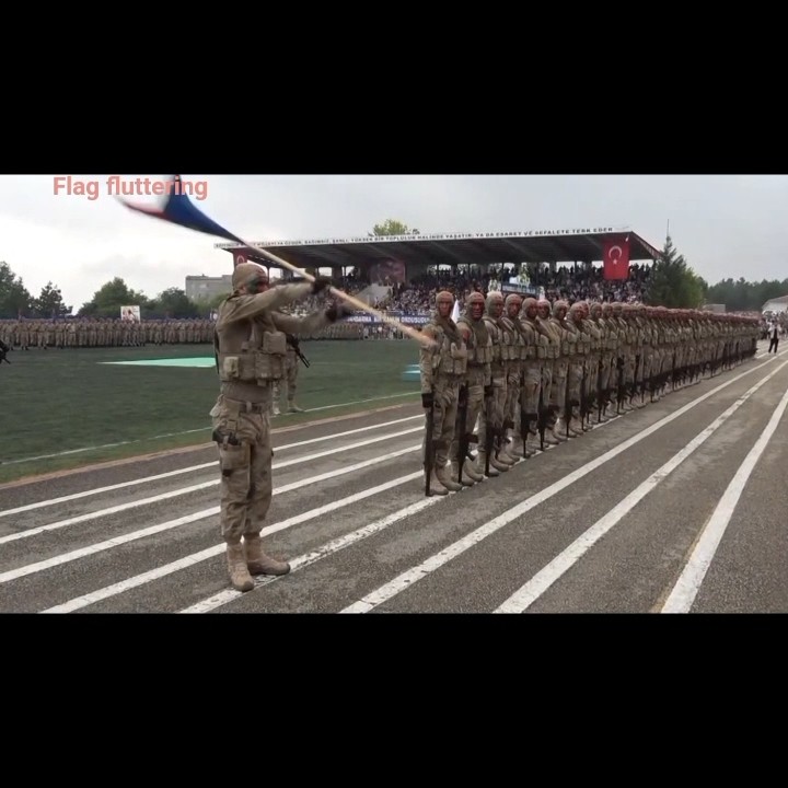 Turkey’s Military Hold Techniques: Flag & Gun Mastery #army # ...