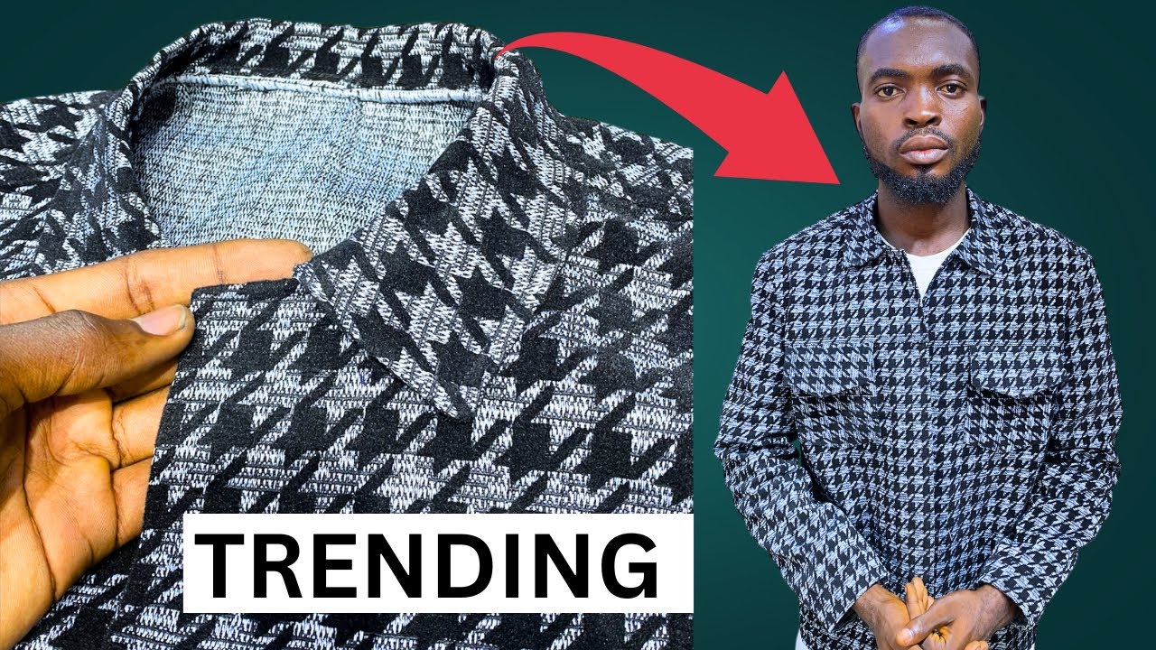 How to cut and sew trending jackets collar, jacket collar cutting and ...