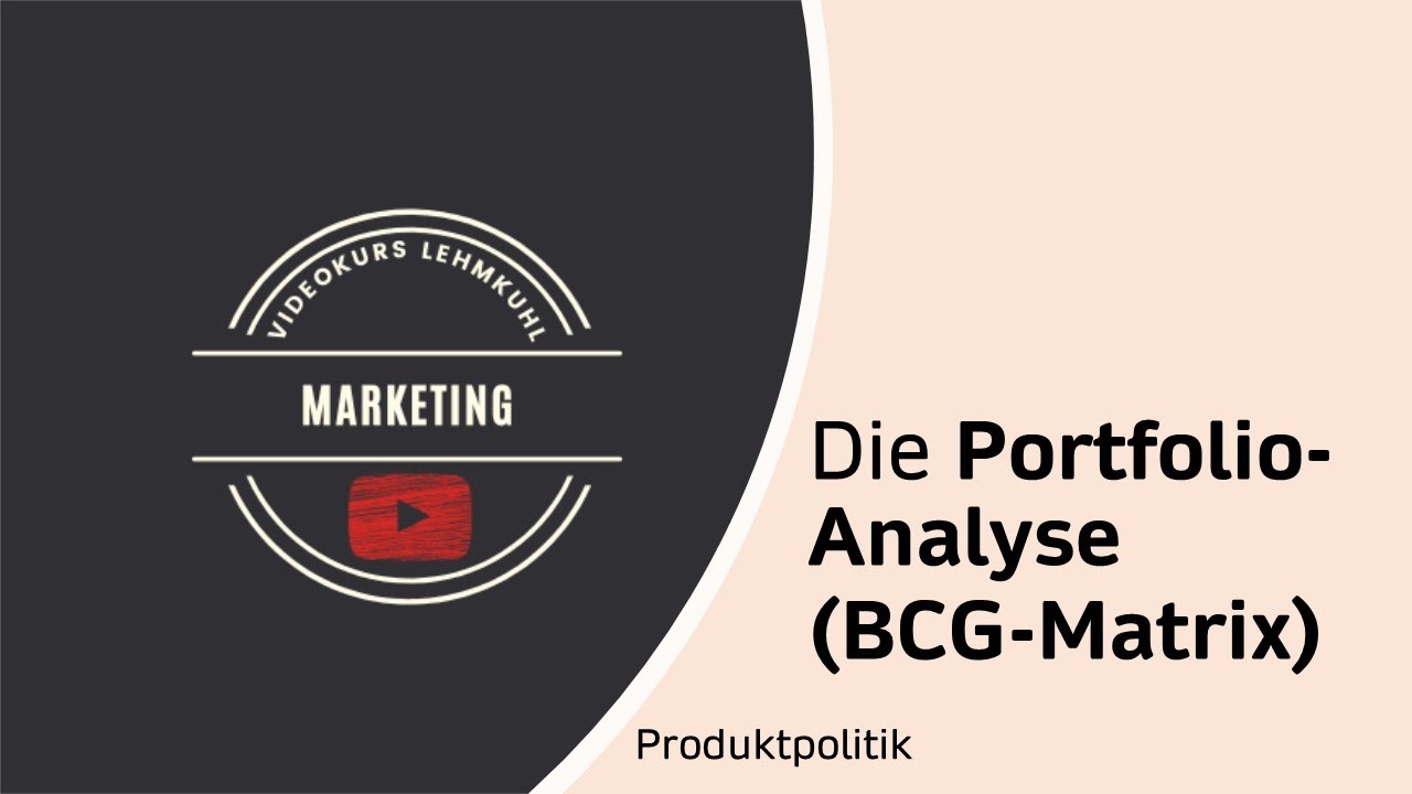 Marketing Folge 9 - Die Portfolio-Analyse mit Hilfe der BCG-Matrix ...
