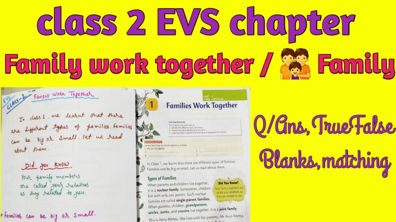 EVS For Class 2 Families Work Together my Family Our Family Class 2 Evs Families YouTube evs-for-class-2-families-work-together-my-family-our-family-class-2-evs-families-youtube