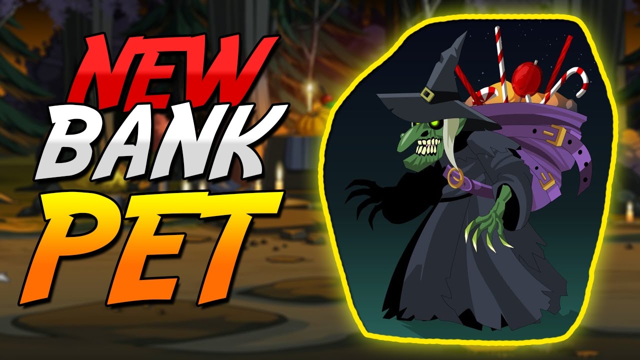NEW BANK PET J6 Halloween Event AQW AdventureQuest Worlds - YouTube