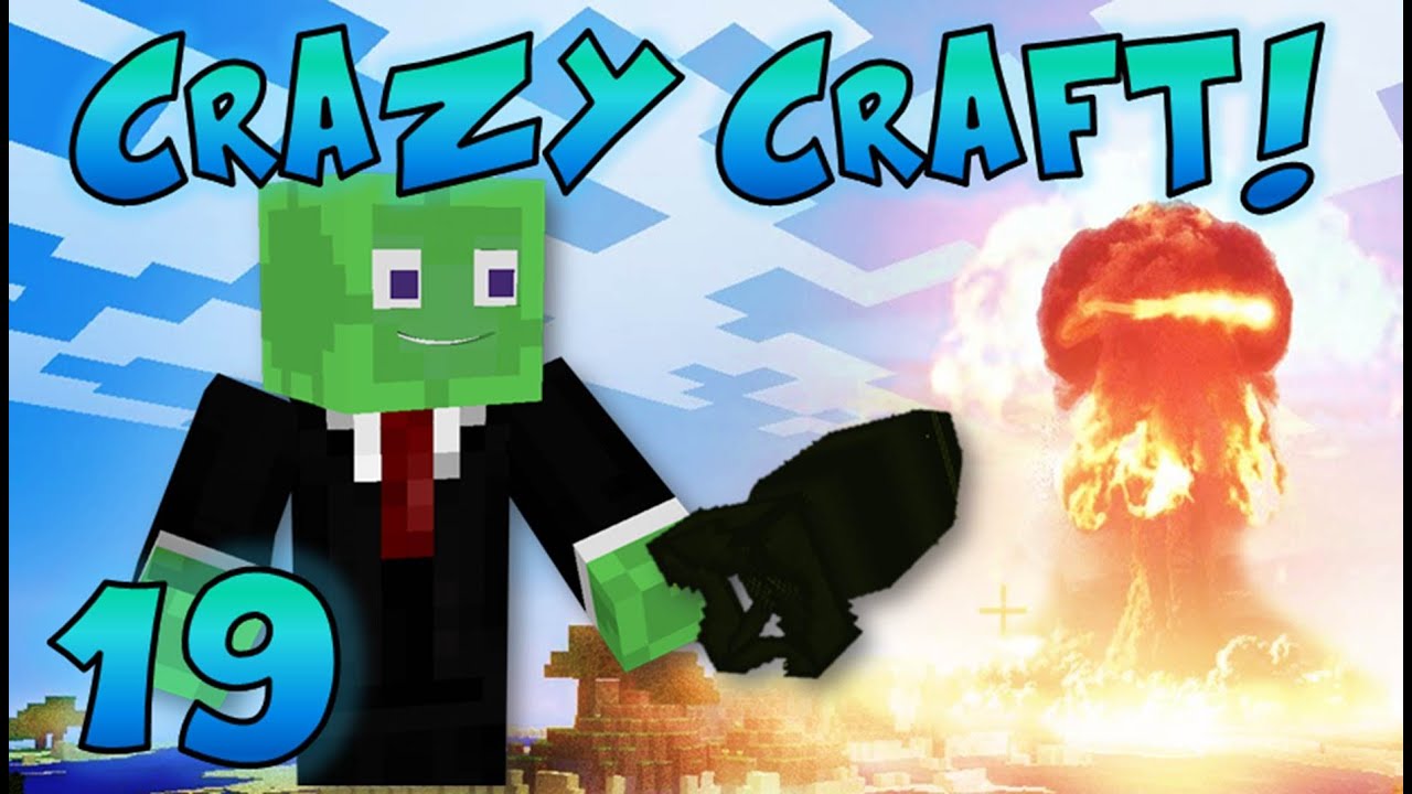 Minecraft: Crazy Craft Ep. 19 - NUCLEAR BOMB! - YouTube