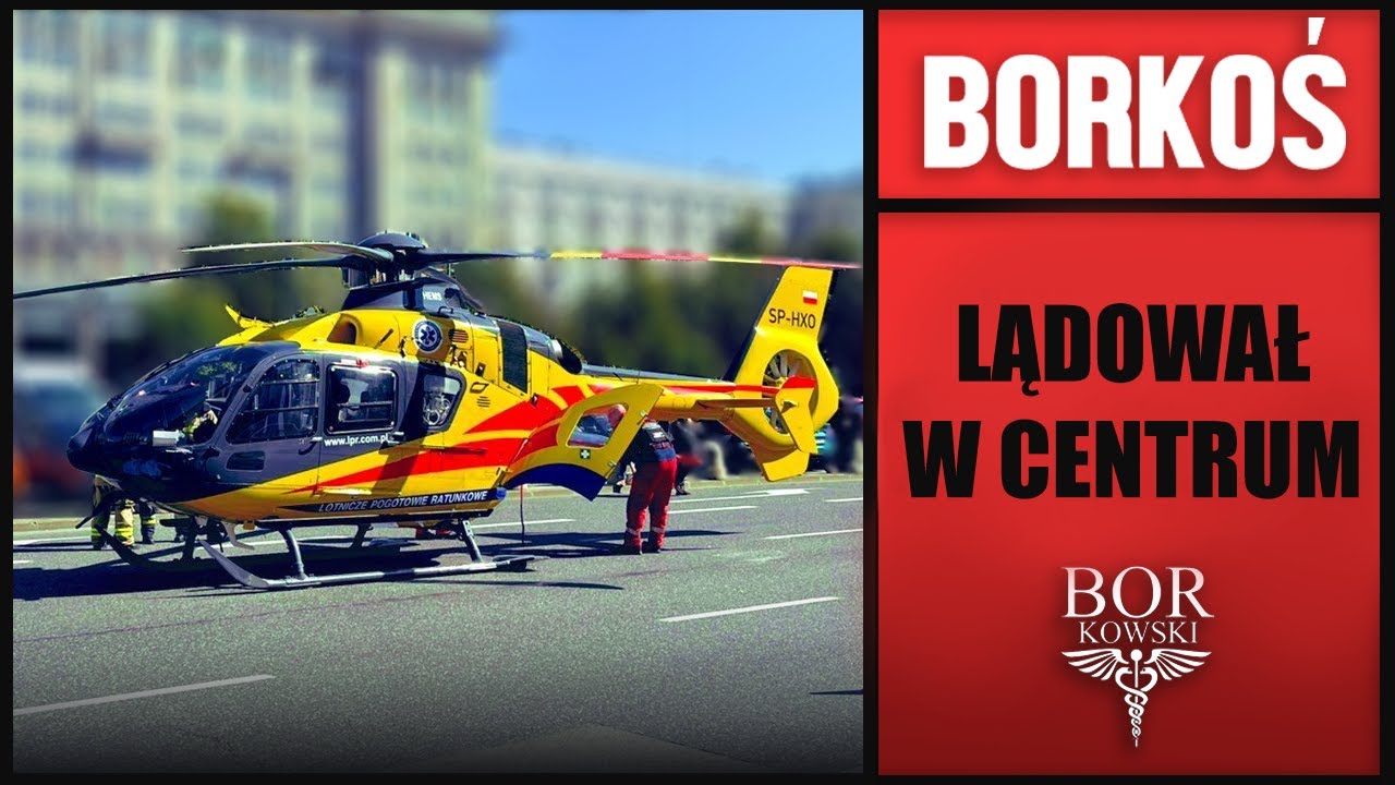 Motoambulans - HELIKOPTER LPR LĄDUJE W CENTRUM MIASTA - YouTube