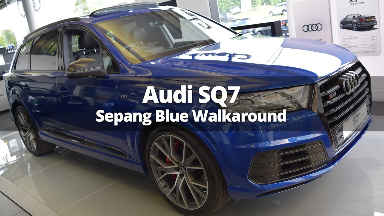 2017 Audi SQ7 Sepang Blue walk around 4k - YouTube