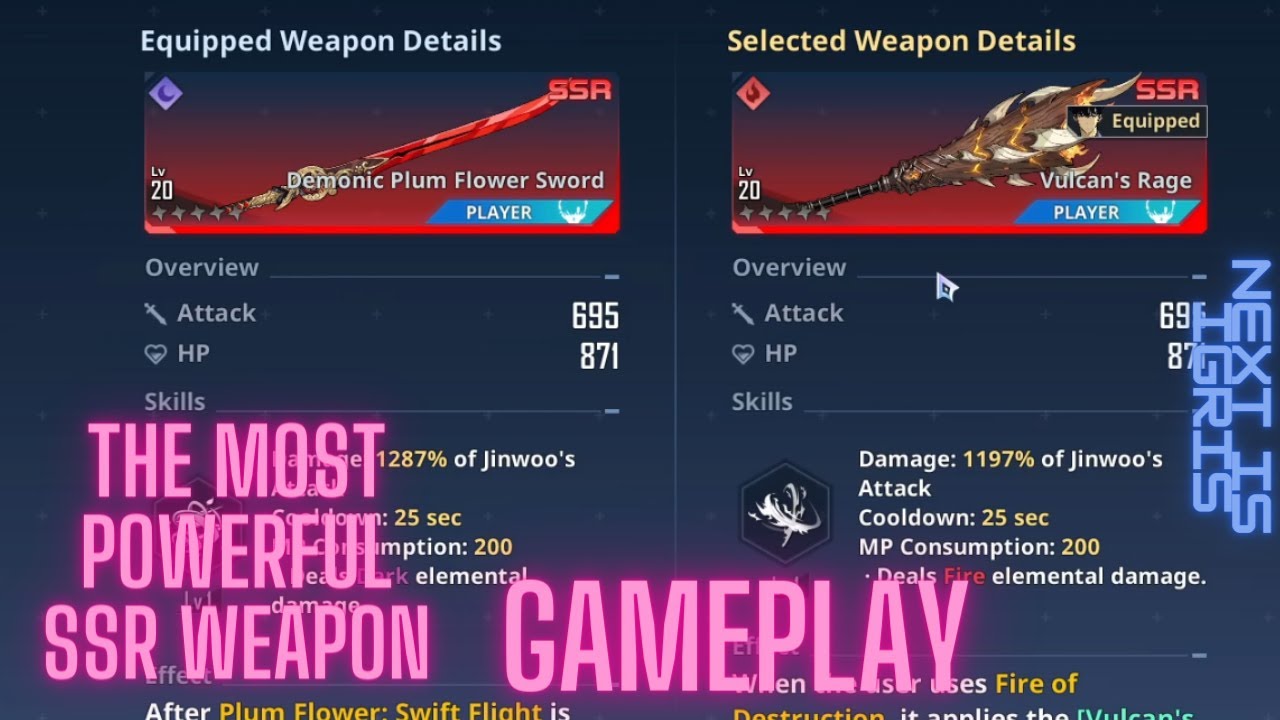I got the most powerful weapon in solo leveling / SOLO LEVELING ARISE ...
