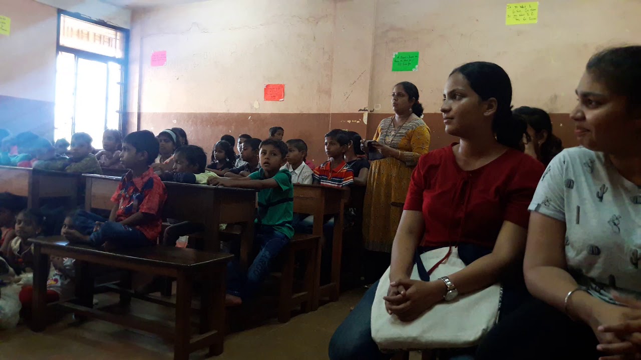 Welcome song by the children of the government primary school, Goa ...