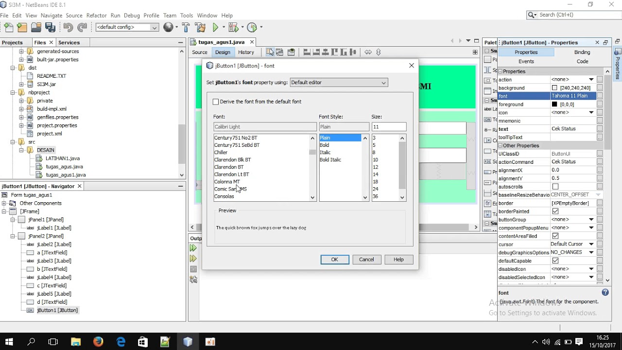 Tutorial Menghitung BMI dengan Menggunakan Java Netbean (Agus Irwansyah ...