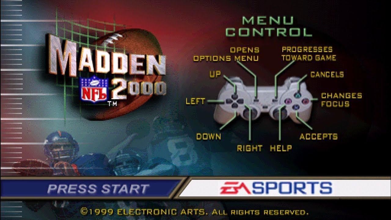 Madden NFL 2000 - PlayStation - Gameplay - YouTube