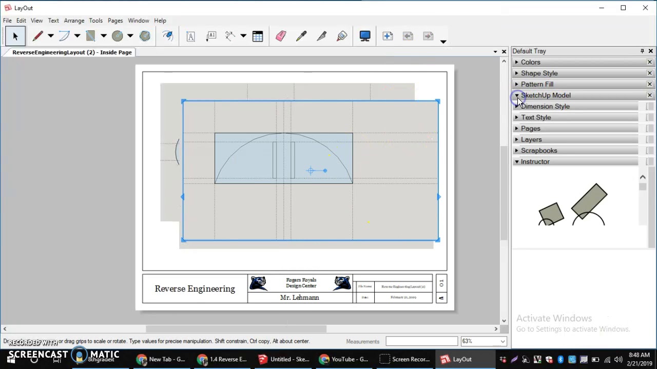 Sketch Up files to Layout. Export the file as a PDF. - YouTube