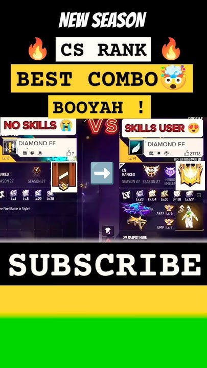 Cs Rank Best Character Combination |Best Character Combination For CS Rank | CS Rank Tips |Free ...