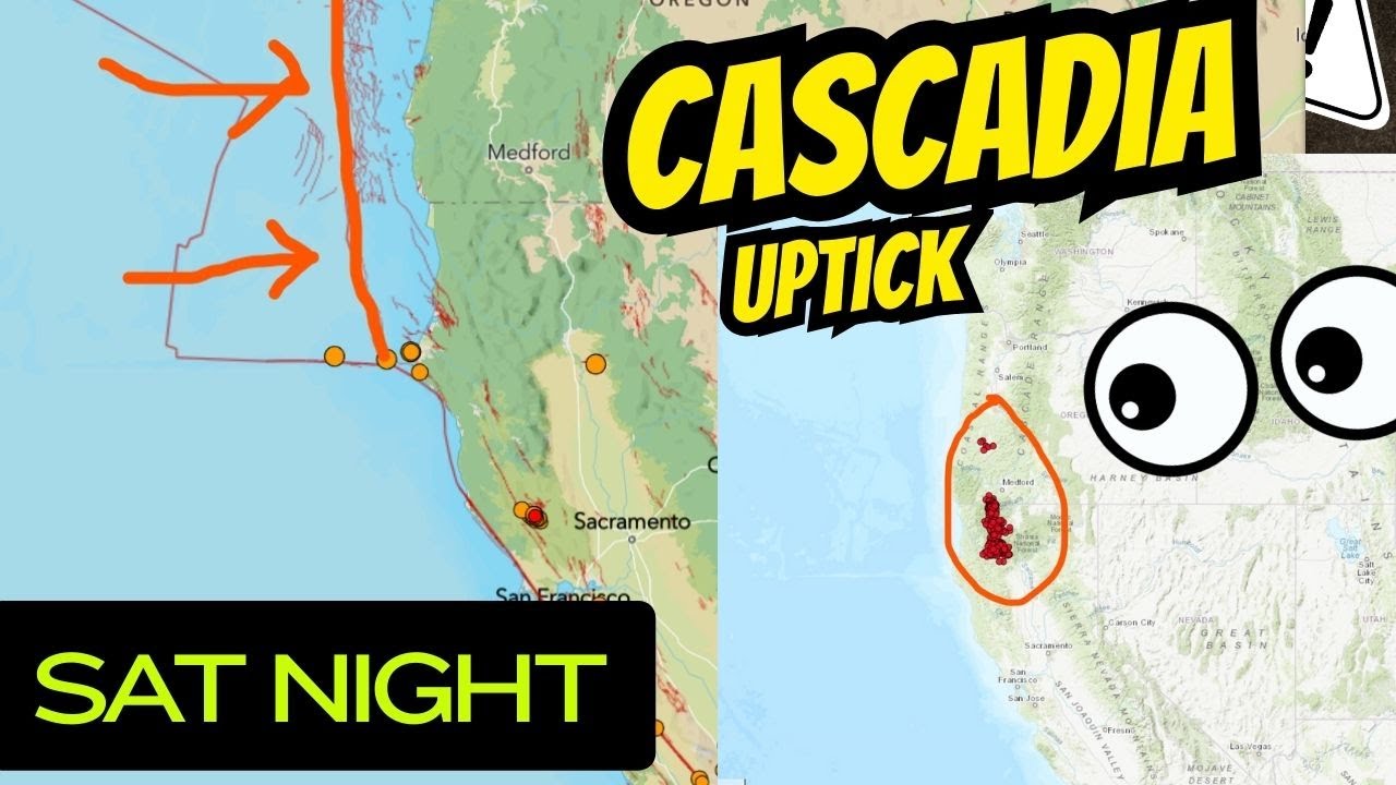 Elevated Slow Slip events across Cascadia Subduction Zone. Saturday ...