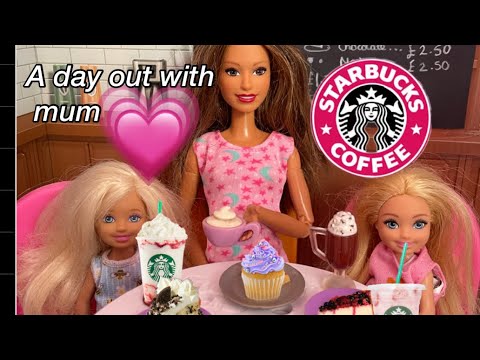 Barbie Dolls Go To Starbucks - YouTube
