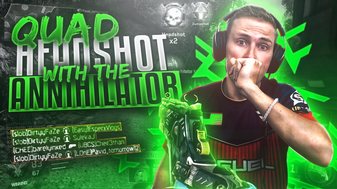 Quad Headshot w/ the Annihilator (Tons of BO3 Clips & Highlights) - YouTube