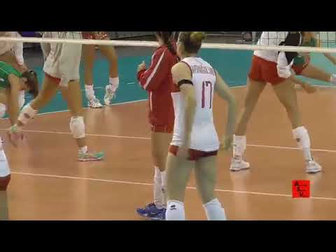 Volleyball Girls Nice Warm Up & Stretching - YouTube