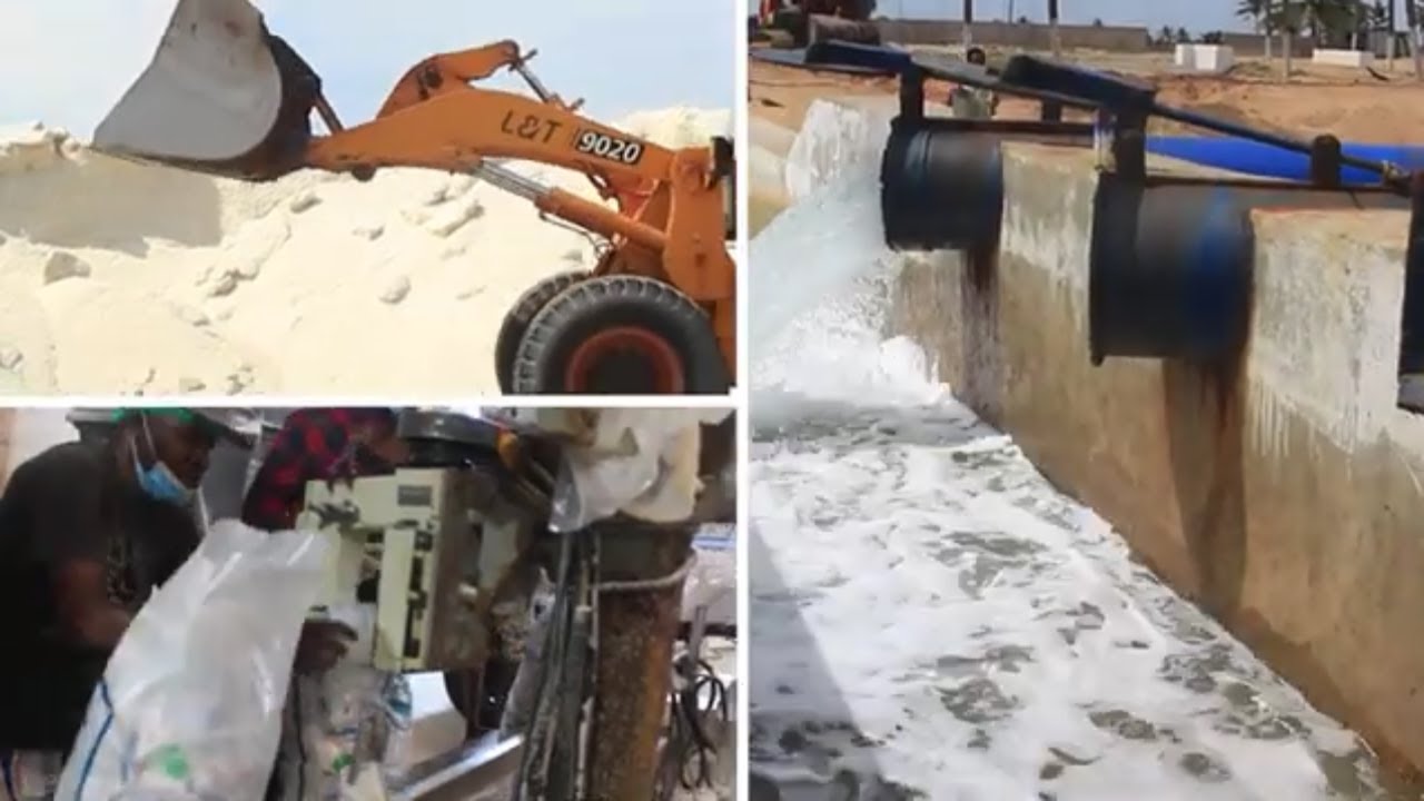 The Biggest Salt Mining Sit in Ghana you don't know. - YouTube