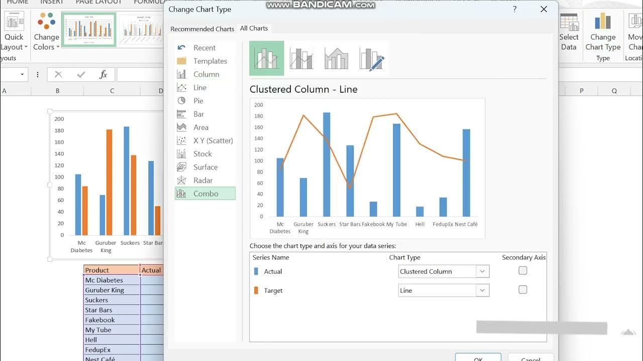 Actual vs Target Charts in Excel: How to make variance charts in Excel ...