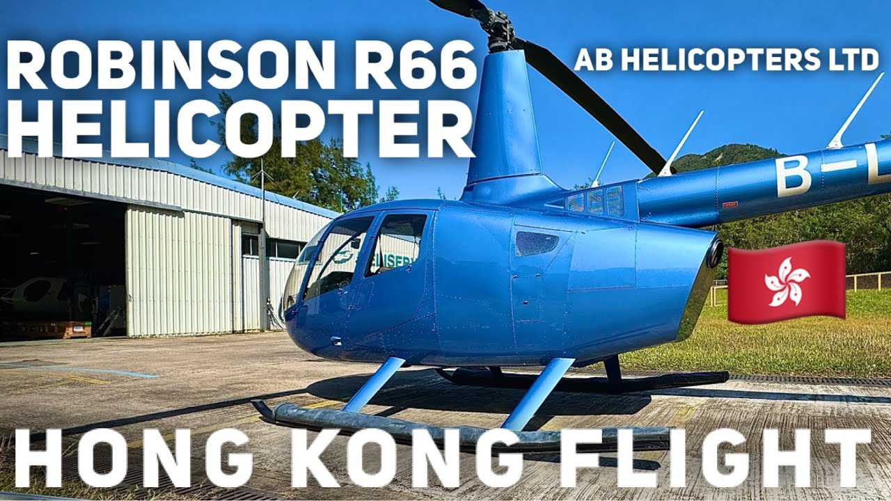 Robinson R66 helicopter flight over Hong Kong - YouTube