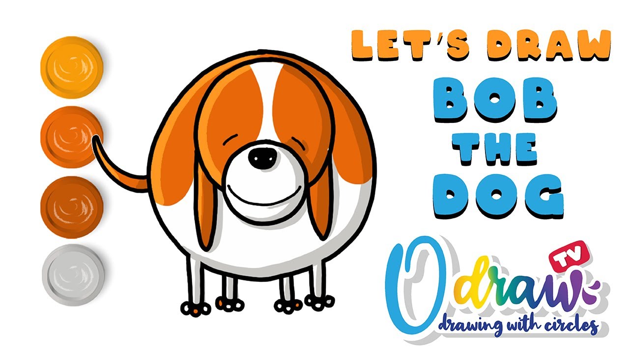 How to draw dog |Drawing for kids |Step by step Drawing and Coloring ...