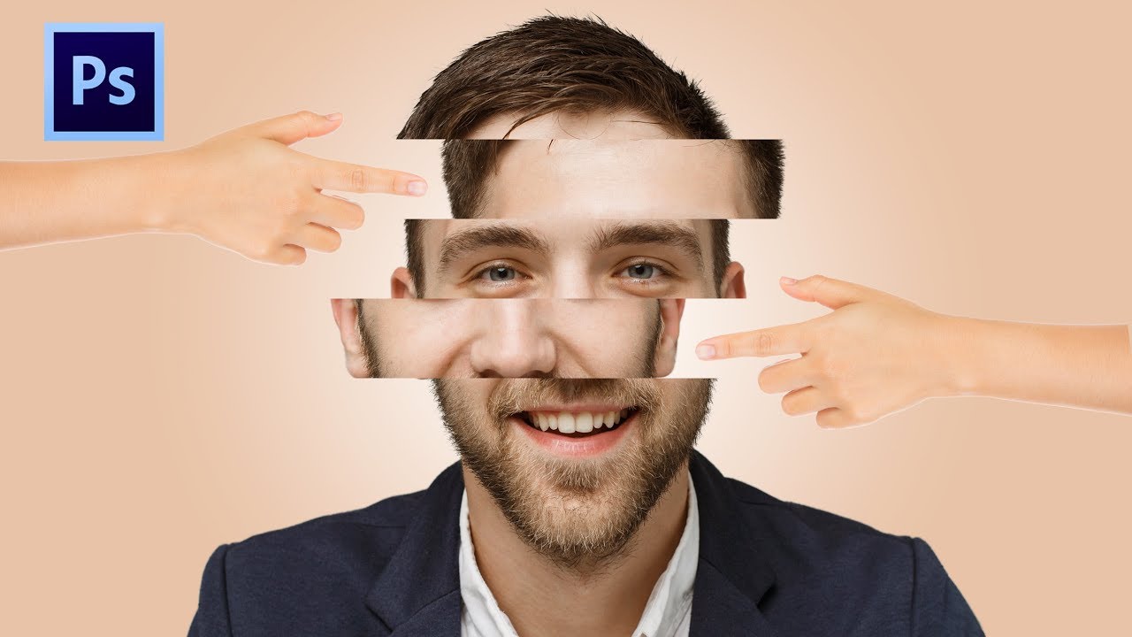 Photoshop Tutorials Face Slide Effect Photoshop Pixel - YouTube