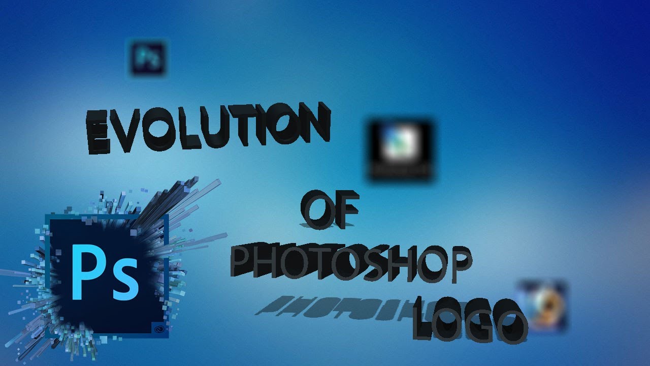 Evolution of photoshop logo - YouTube