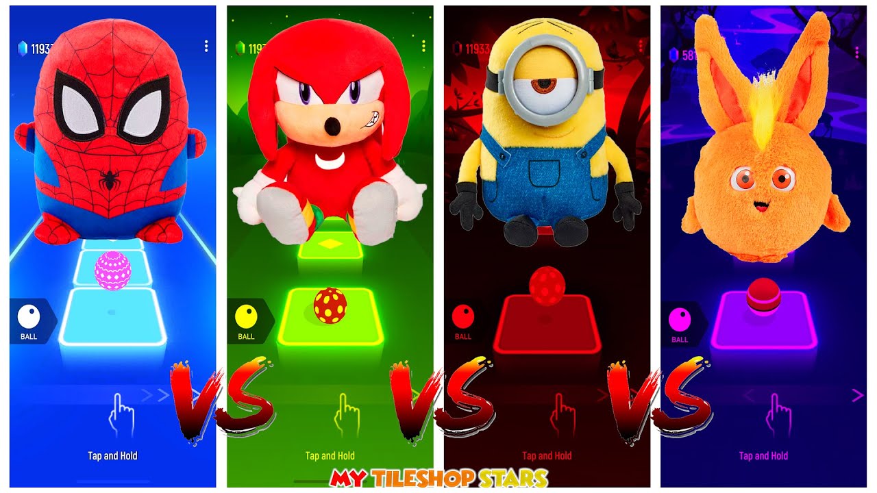 Spider Man Cute & Knuckles Series & Minions Cute & Sunny Bunnies.🏆 Who ...