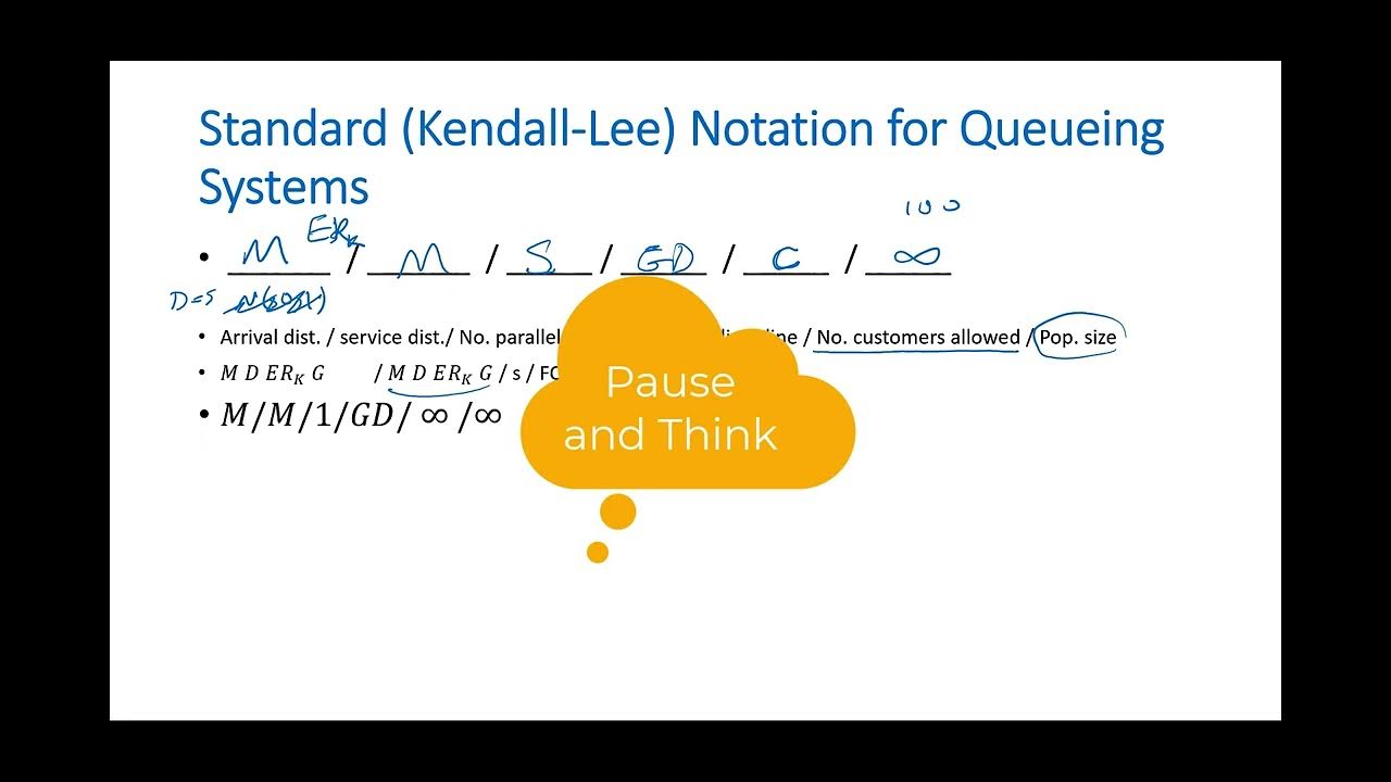Queueing Theory - Kendall-Lee Notations - YouTube