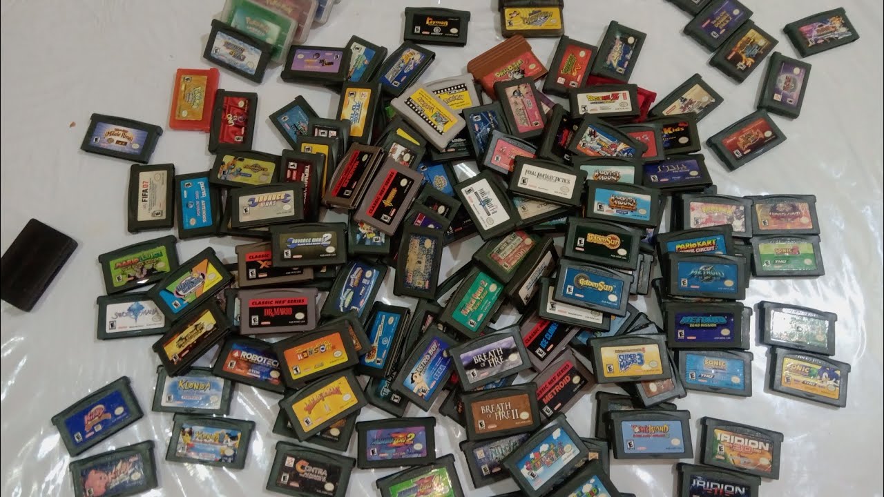My huge Gba collection (148 games) Mi colección de Game Boy Advance ...