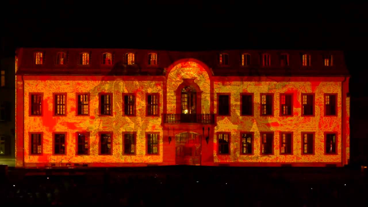 Stadtwerke Heidelberg, Lichtinstallation "Karlsplatzfest" 2012 - YouTube