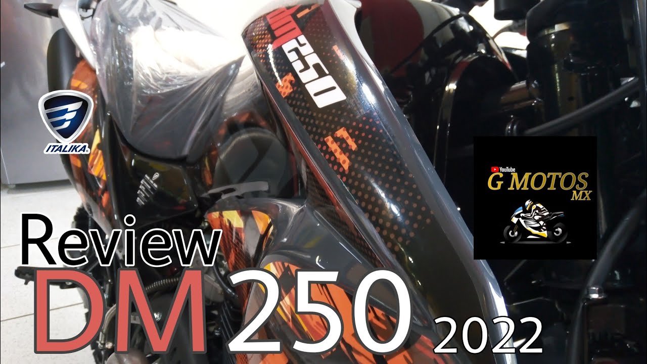 Nueva Italika DM 250 Naranja Negro 2022 - G MOTOS MX 🏍️ - YouTube