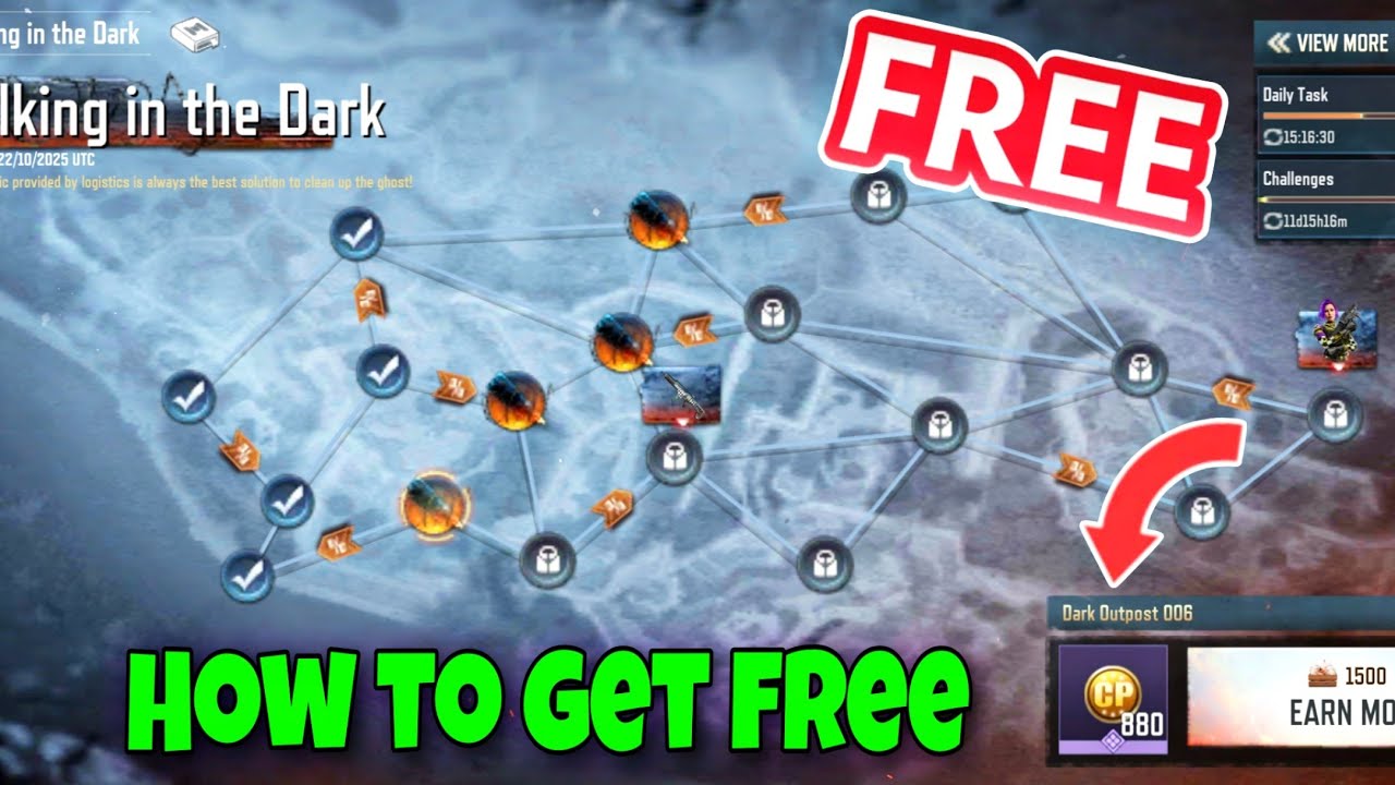 CODM Walking in the Dark Event 2025 | How to get free Character skin ...
