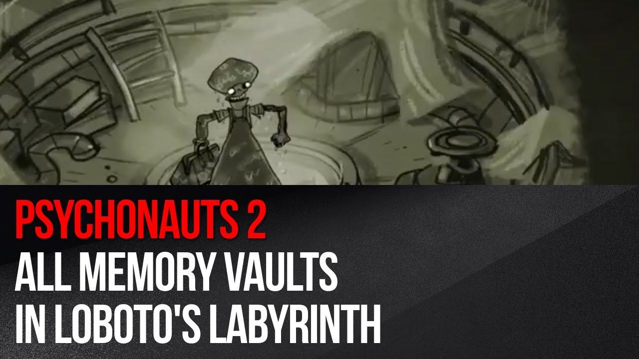Psychonauts 2 - All Memory Vaults in Loboto's Labyrinth - YouTube