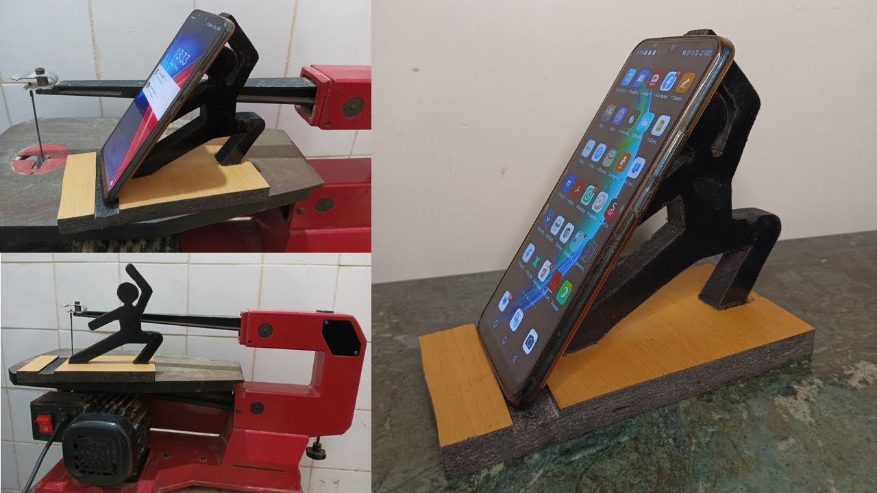 【DIY】- Wooden Phone/Tablets Holder I Wooden Phone Stand - YouTube