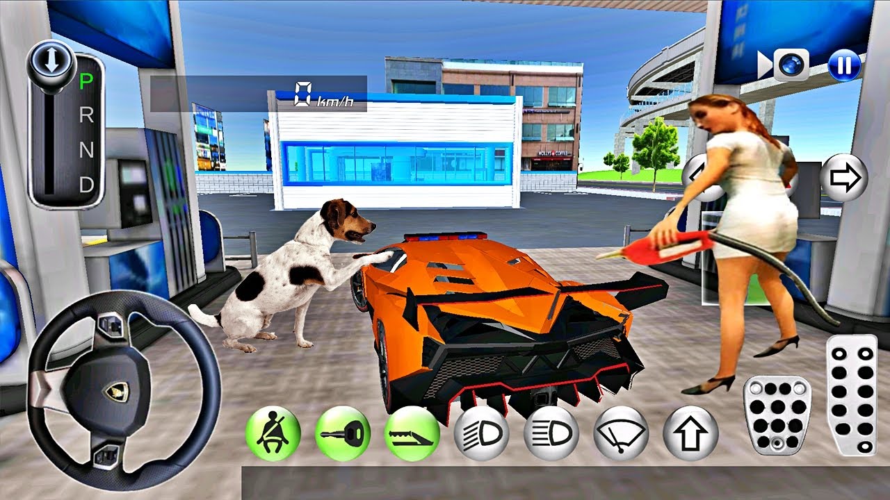 3D Driving Class Gas Station Police Car Funny Driving! Best Car Games ...
