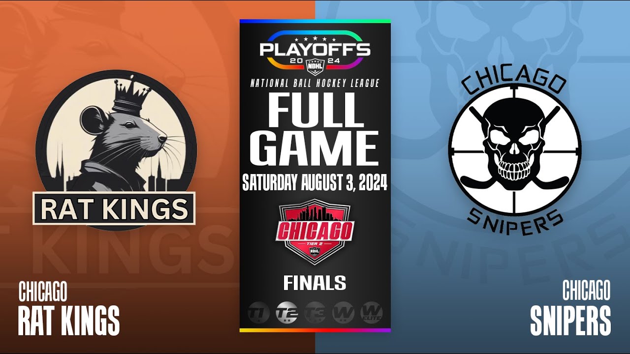 NBHL Chicago Tier 2: Chicago Snipers vs. Chicago Rat Kings Full Game ...