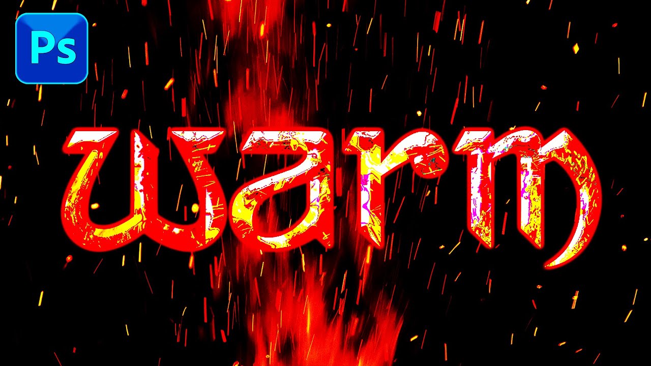 Warm Text Effect in Photoshop 2023: A Captivating Tutorial - YouTube
