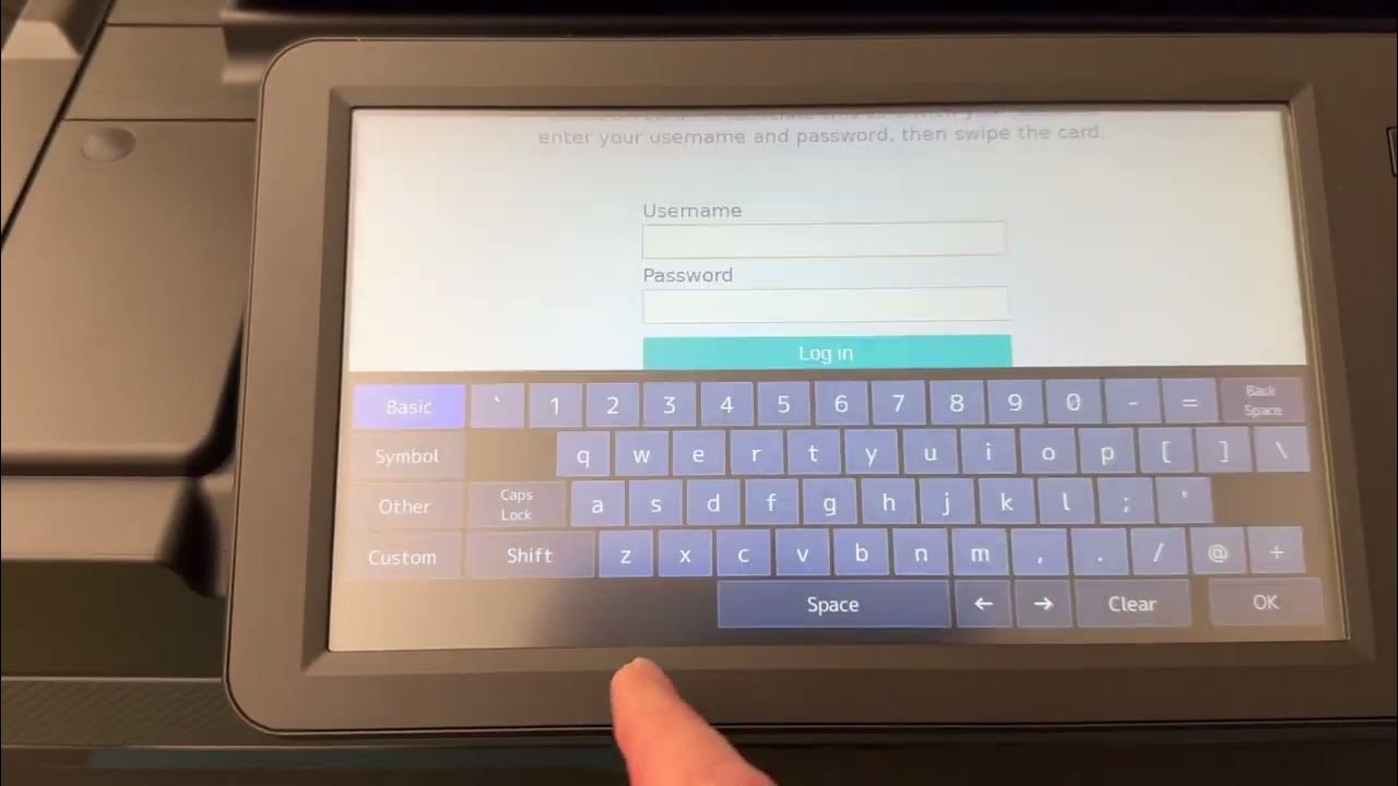 Toshiba Copiers Initial Login - YouTube