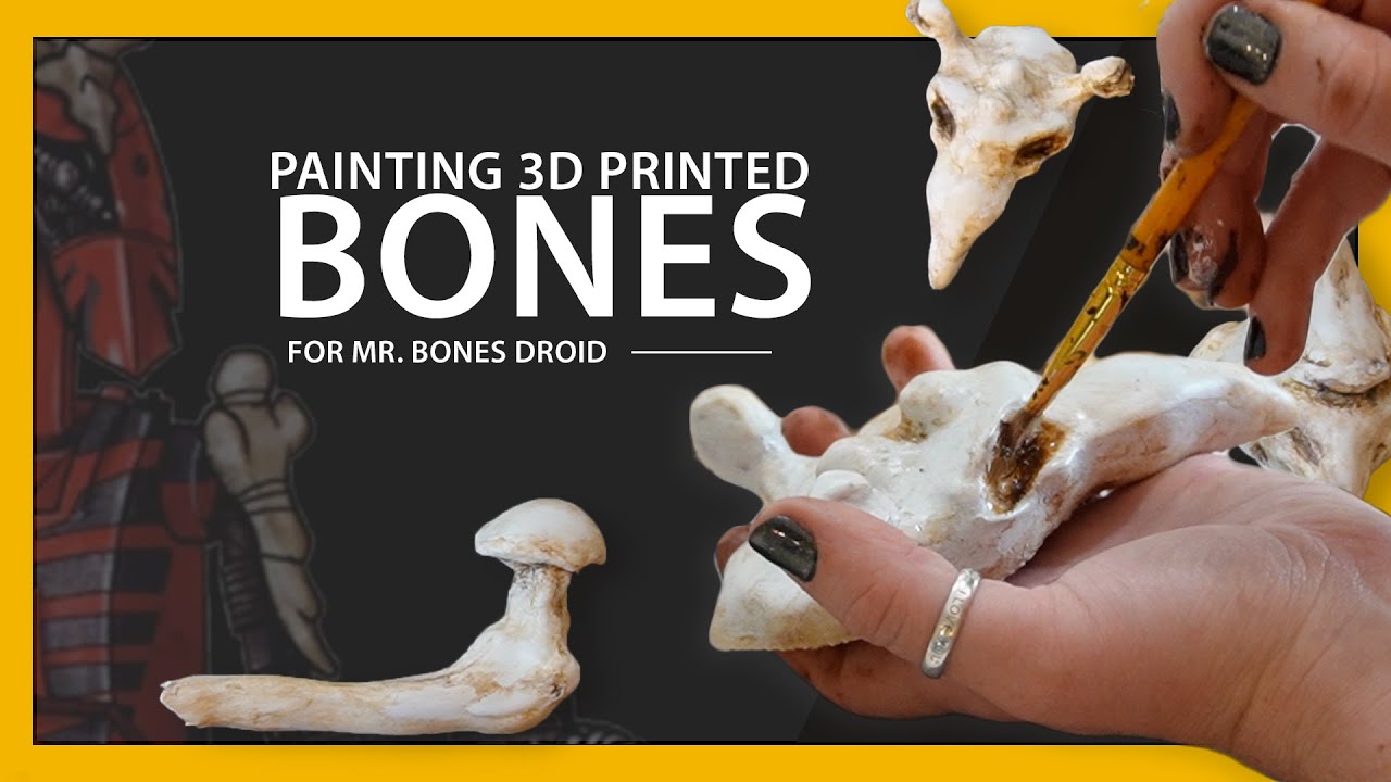 How to Paint 3D Printed Bones for Mr. Bones B1 Battle Droid - YouTube