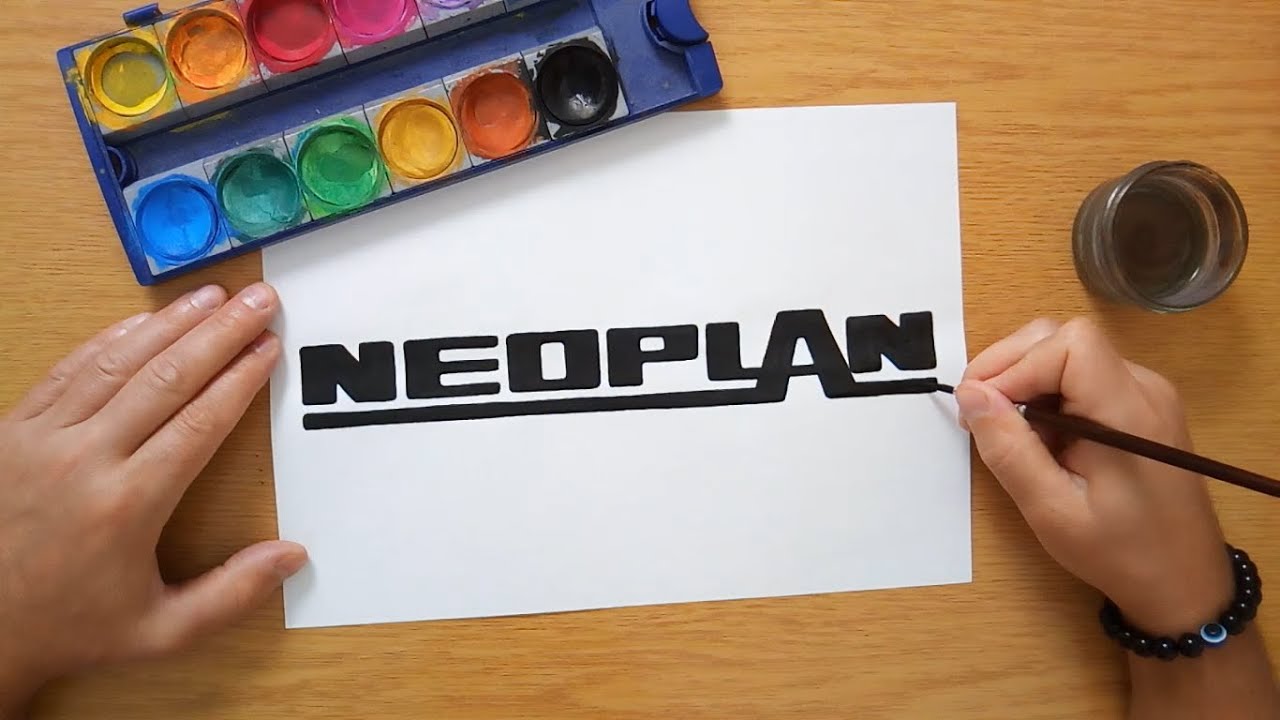 How to draw the NEOPLAN logo - YouTube