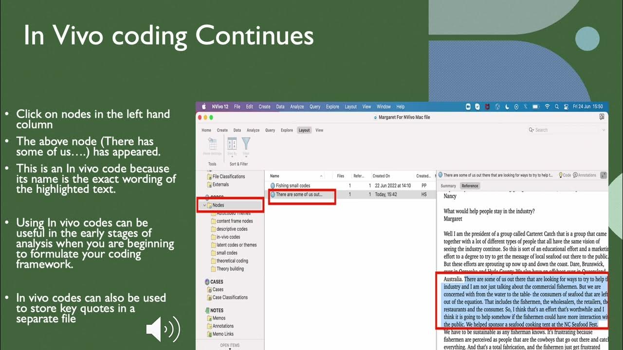 Part 6: How to code using Nvivo MAC - YouTube