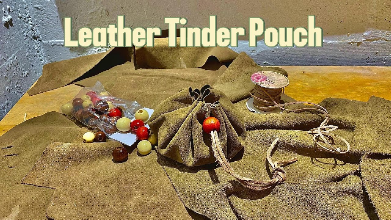 How to make a Leather Tinder Pouch - YouTube
