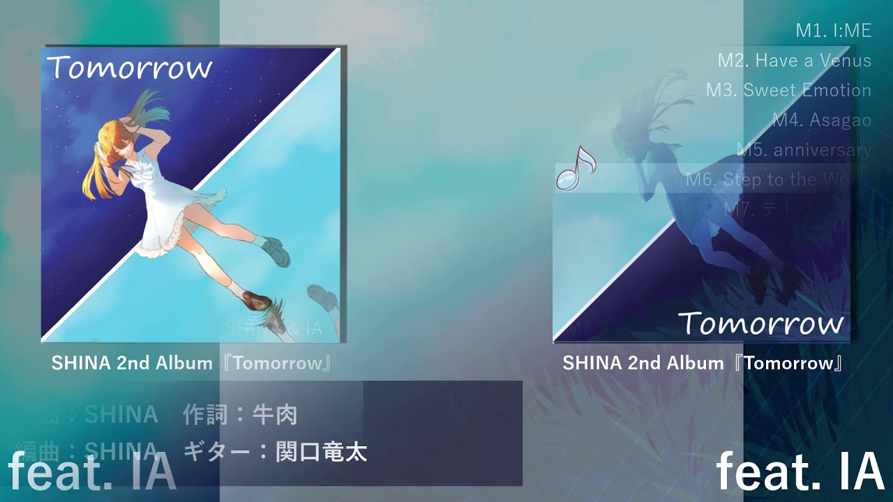「SHINA」Tomorrow 2nd Vocaloid Album Crossfade - YouTube
