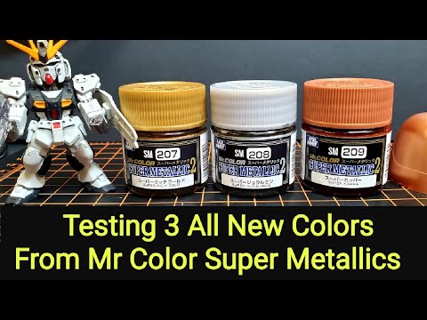 Testing 3 All New Mr. Color Super Metallic Paints - Very Nice Colors ...