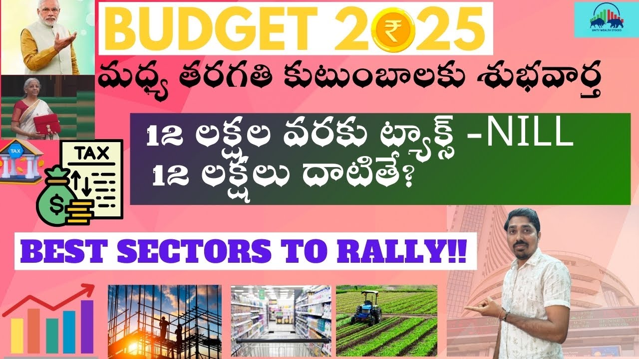 BUDGET 2025 NEW SLAB RATES AND BEST SECTORS TO RALLY!! - YouTube
